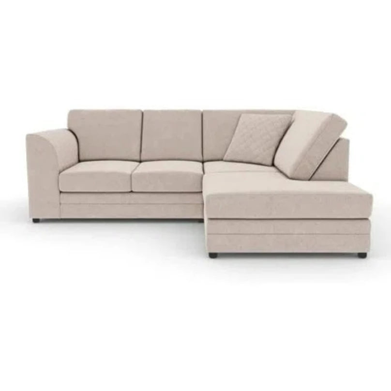 Hilton Beige Fabric Corner Sofa – Primalfurnishings